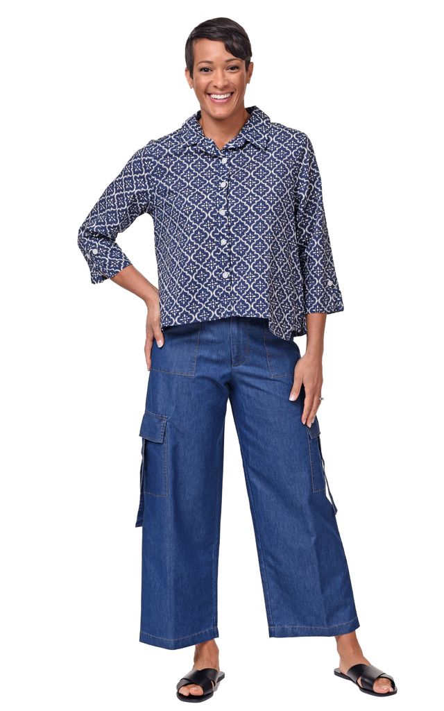 D1086 Colton Cargo Pant in Denim – TulipClothing.com