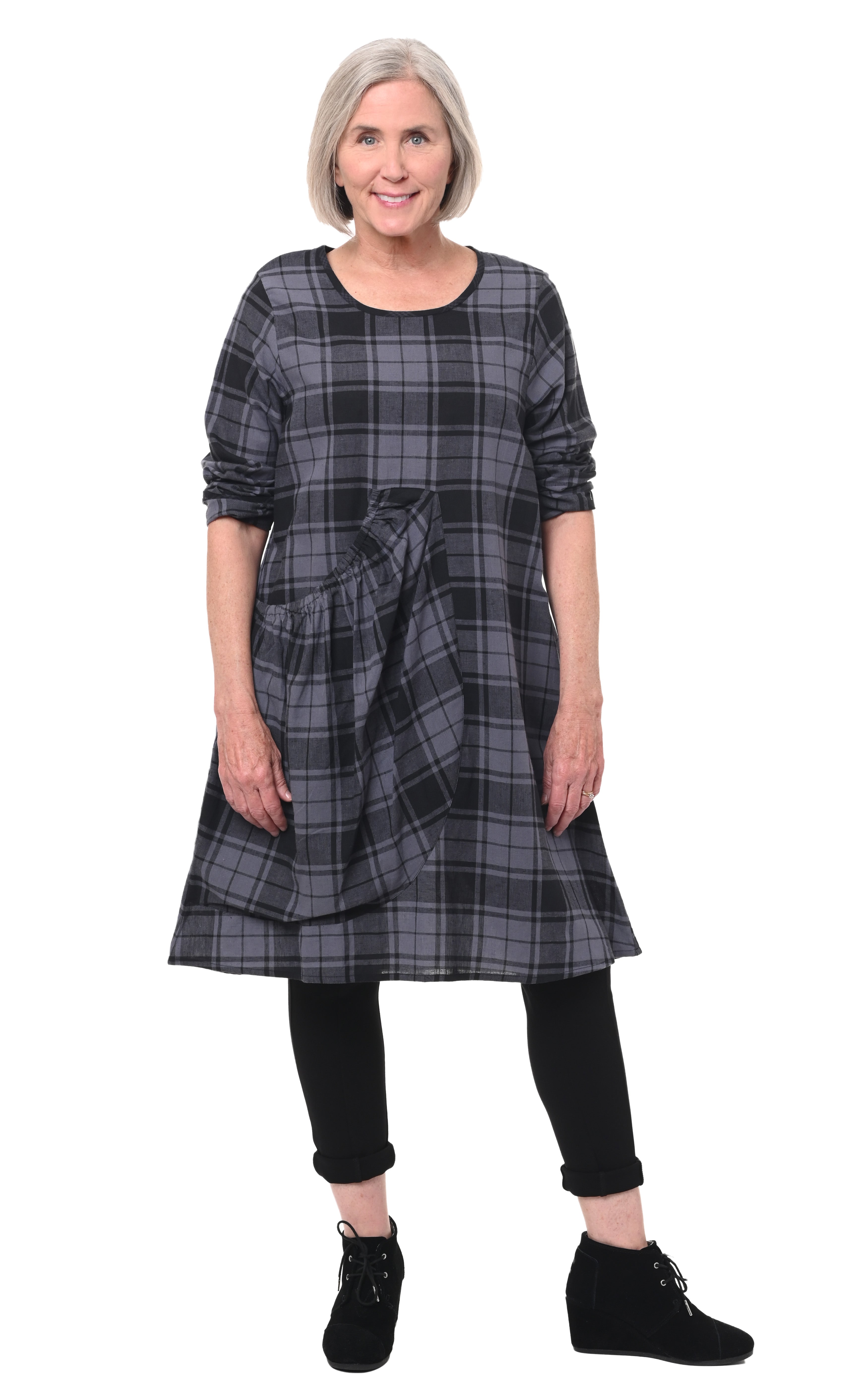 FINAL SALE CL816 Pepper Dress in Shannon Flannel* – TulipClothing.com